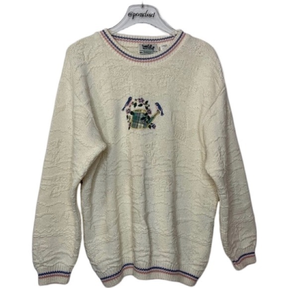 Northern Reflections | Sweaters | Vintage 9s Coastal Cottage Chunky ...